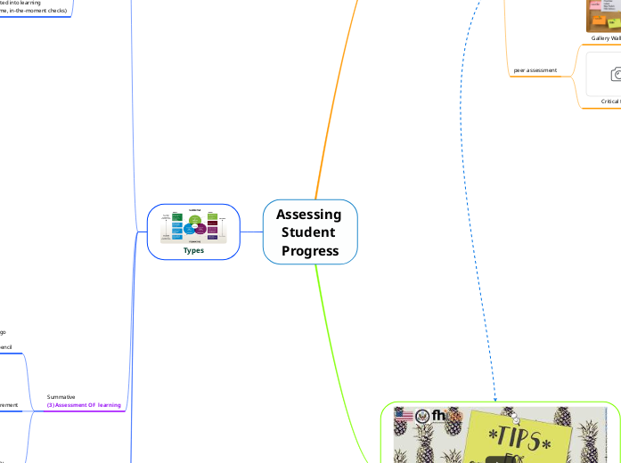 Assessing Student Progress - Mind Map